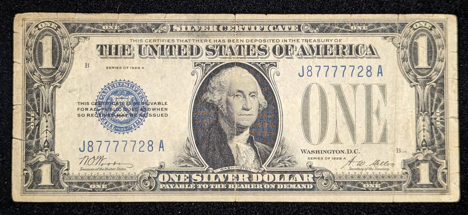 1928-a $1 Us Silver Certificate Paper Money Auction