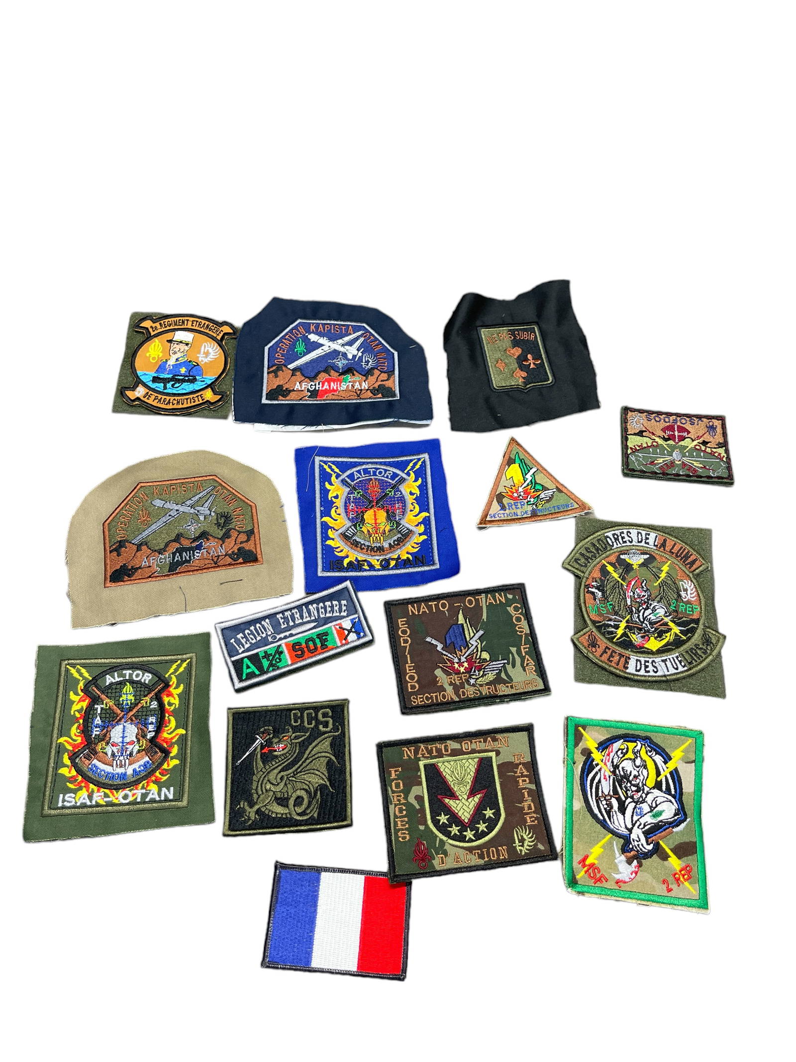 Vintage French Foreign Legion Patch Collection Lot Auction