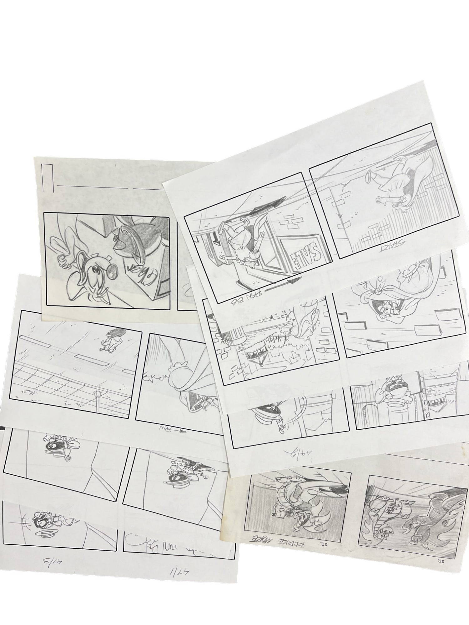 Vintage Original Warner Bros Animaniacs Storyboard Art Drawing ...