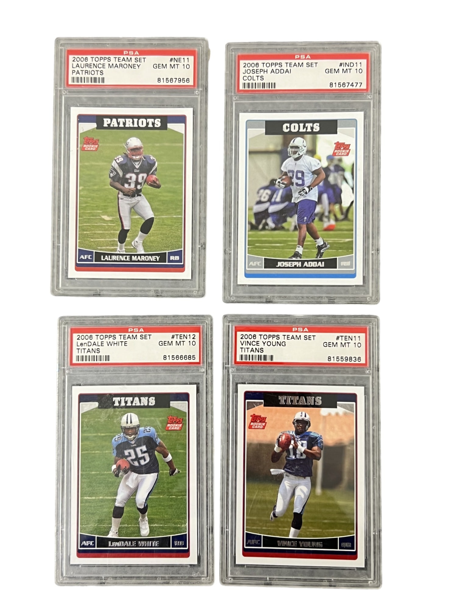 Psa Graded Gem 10 Nfl Football Sports Card Collection Lot Auction