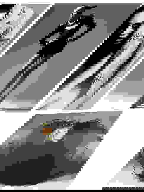 Vintage Photo European French English Model Photoshoot Pinup Girl ...