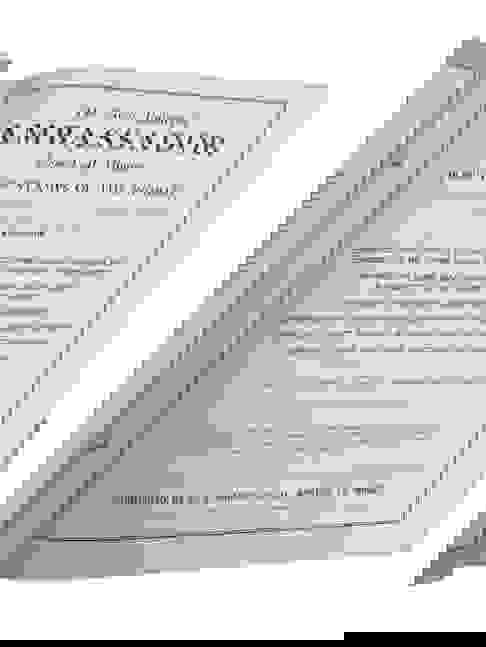 The New Enlarged Ambassador Album Worldwide Album W/ Stamps Inside Auction