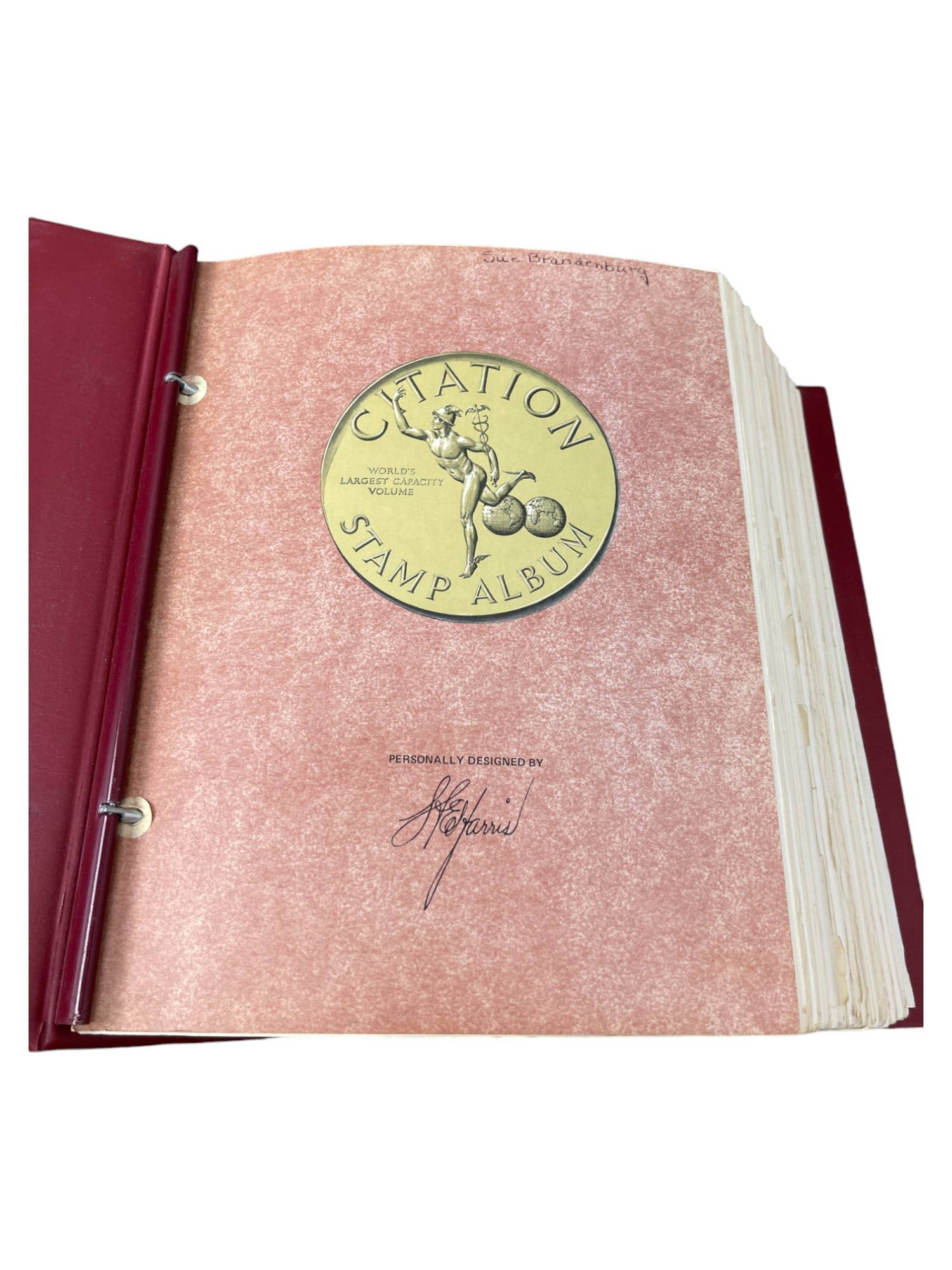 Worldwide Stamp Collection In Huge 1978 He Harris Citation Stamp Album ...