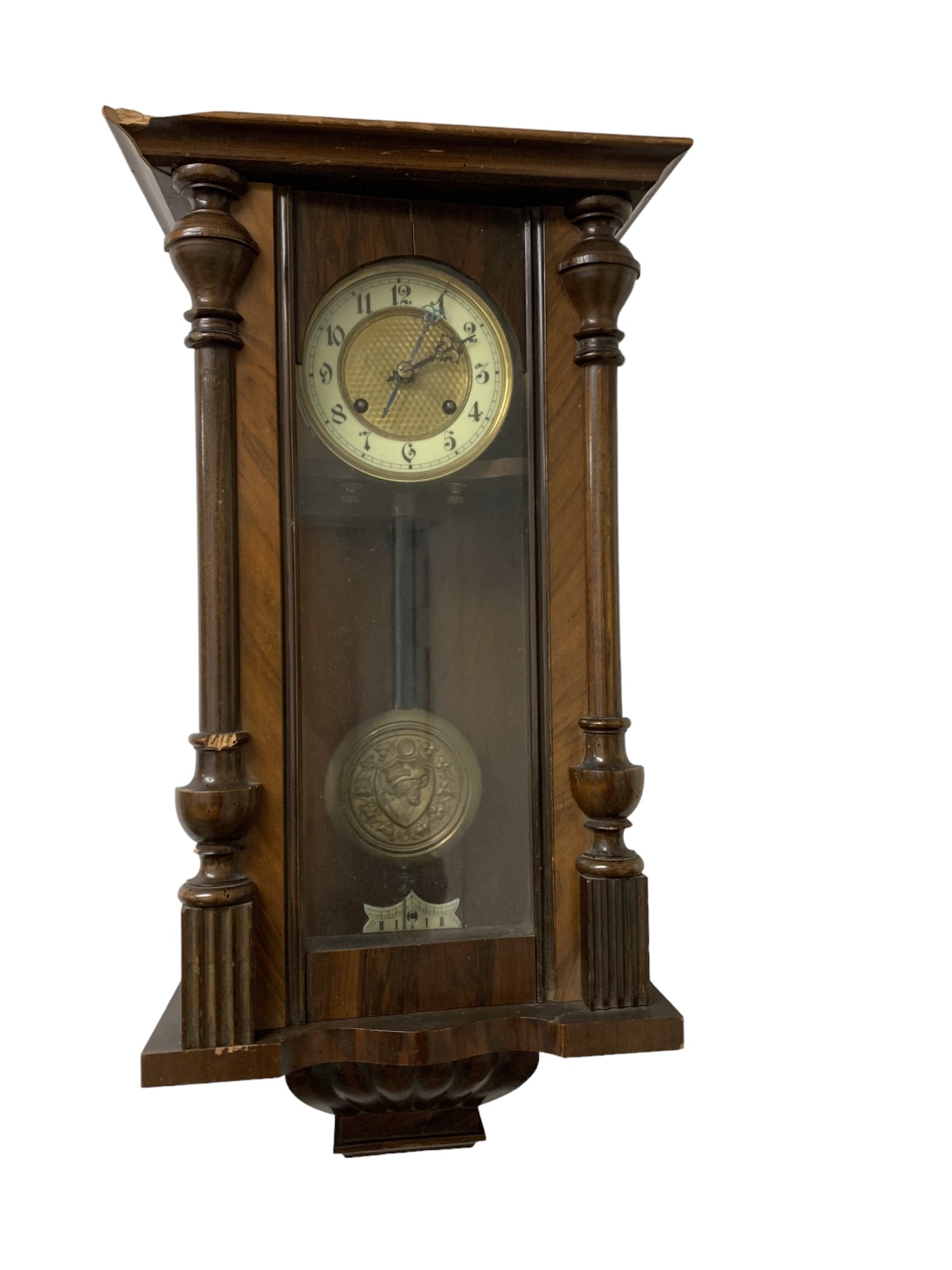 Antique Wood Case Wall Clock Auction