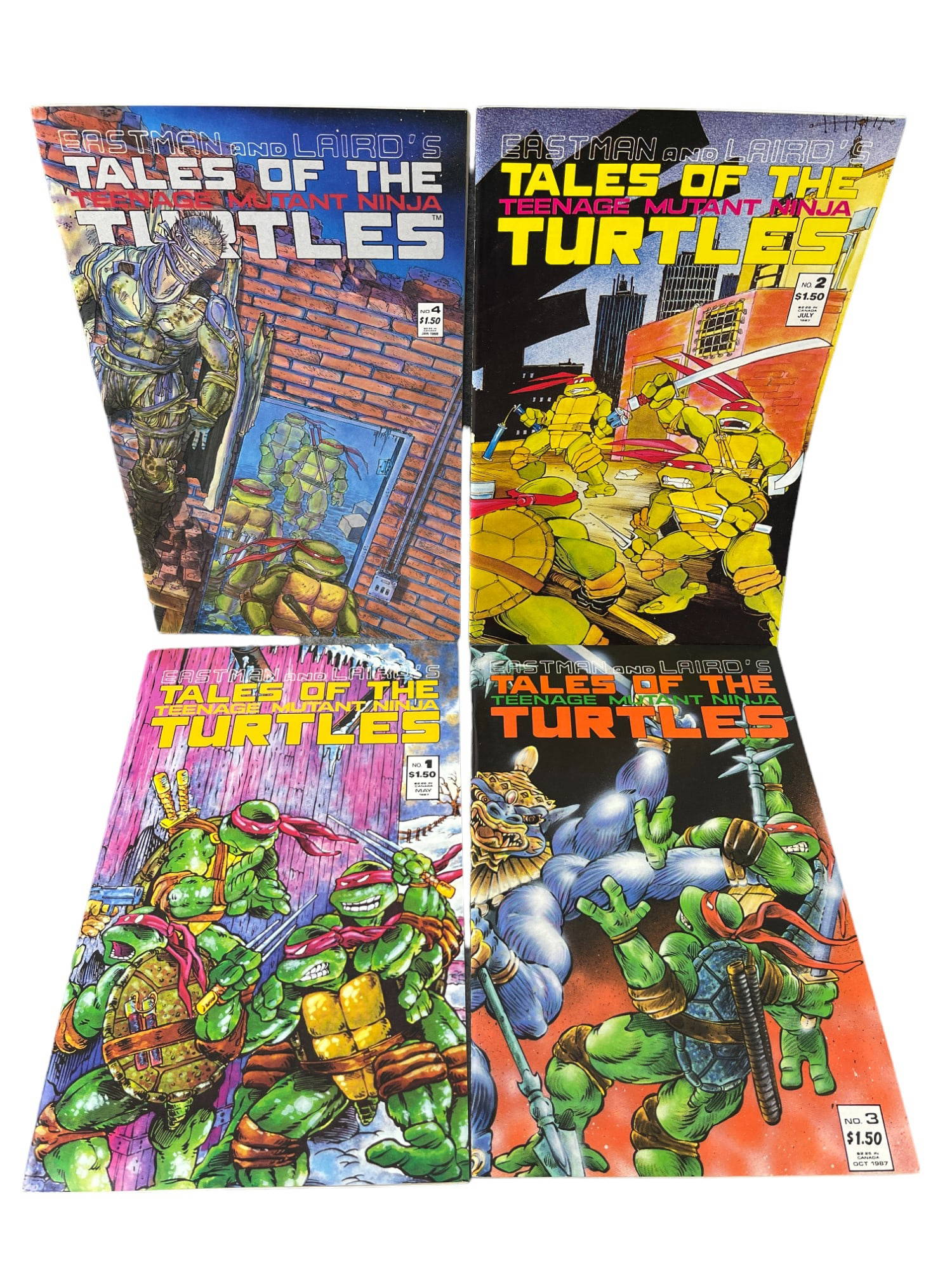Eastman And Laird's Tales Of The Tmnt Issues #1-4 Comic Books Auction