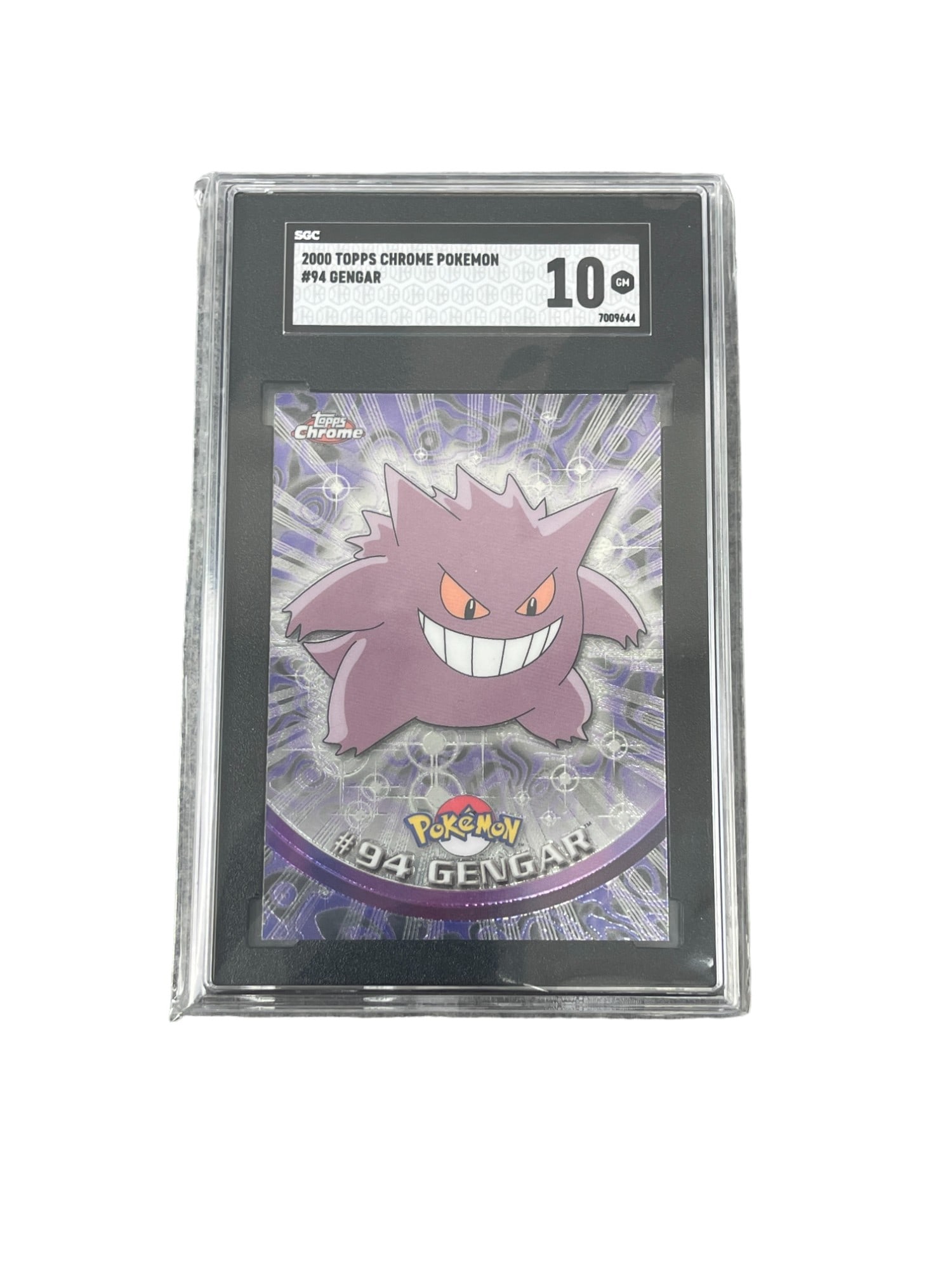 2000 Topps Chrome Pokemon #94 Gengar Sgc 10 Trading Card Auction