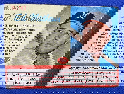 Ed Matthews Post Cereal 1960s Card