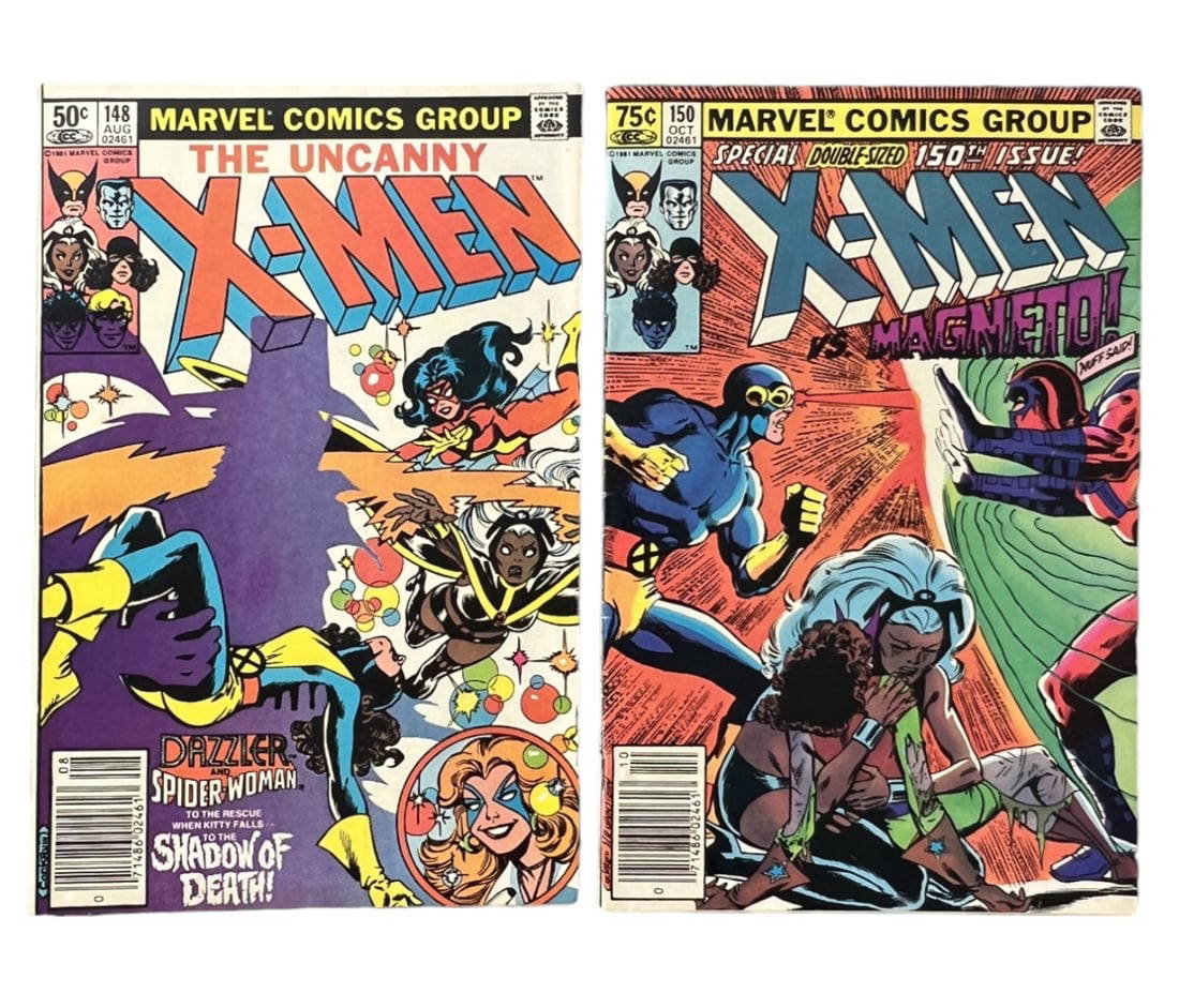 X-men # 148 150 Marvel Vintage Comic Book Collection Lot Auction