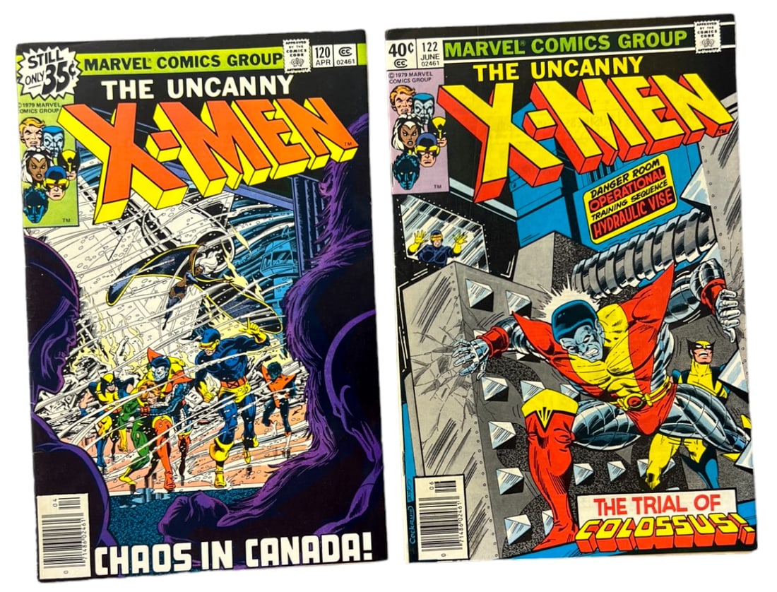 X-men # 120 122 Marvel Vintage Comic Book Collection Lot Auction