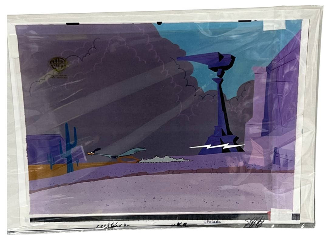 Looney Tunes Road Runeer Original Pruction Animation Cel With Coa Auction