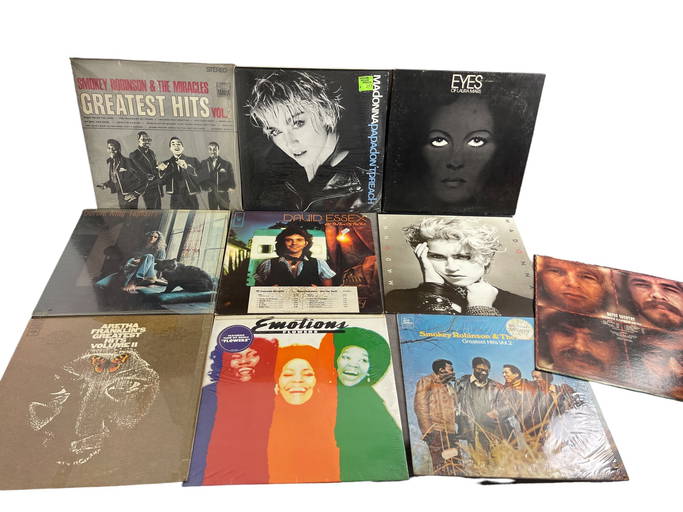 Vintage Vinyl Record Collection Lot Including Madonna And More