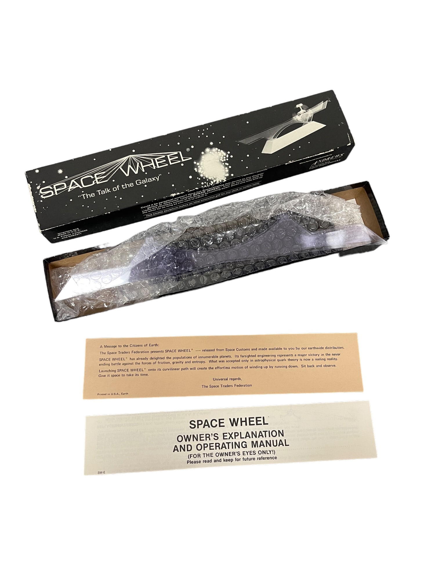 Vintage 1979 Space Wheel The Talk Of The Galaxy Model Andrews Mfg Co ...