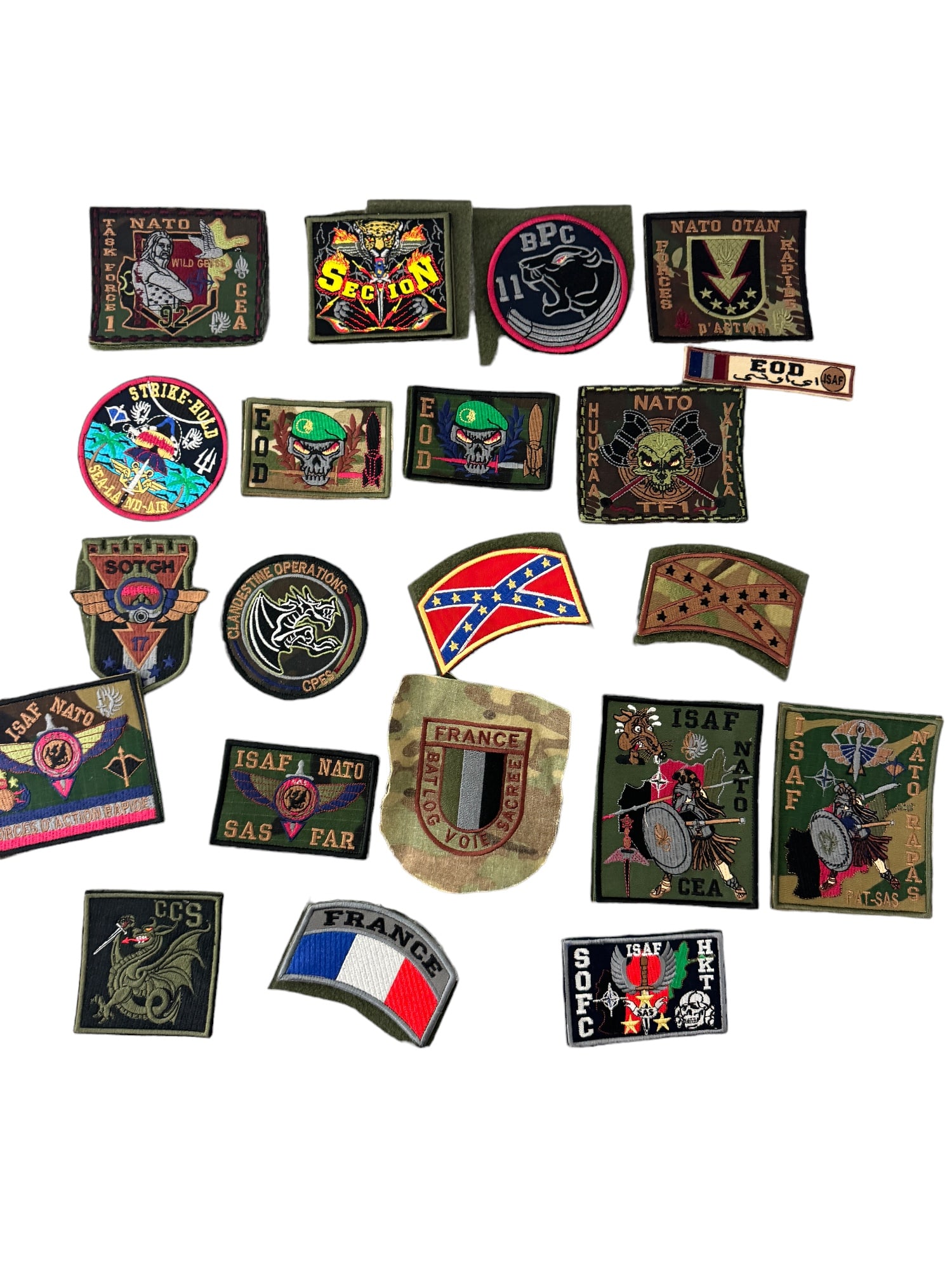 Vintage Military Patch Collection Lot 30 Pieces Auction