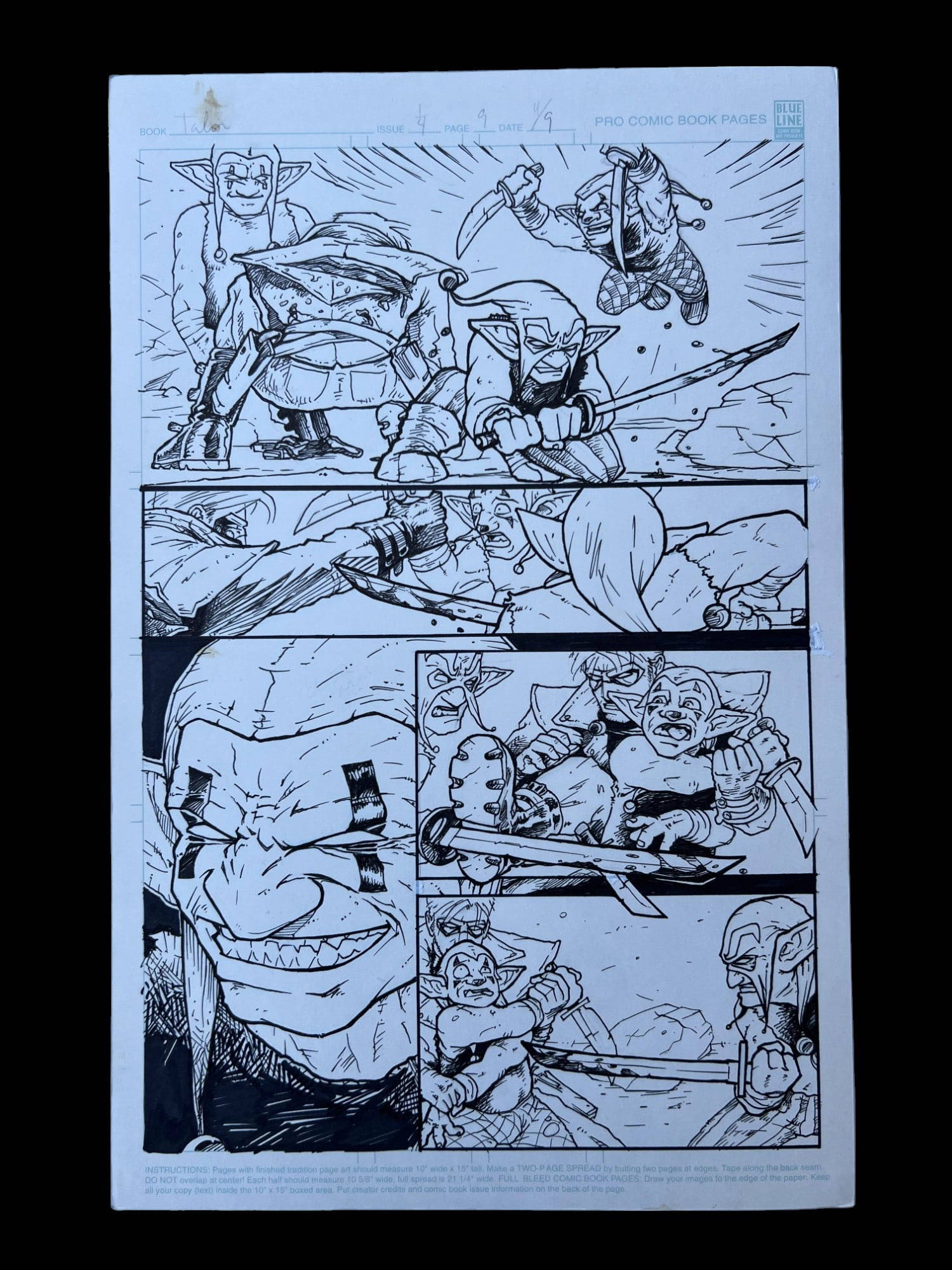 Comic Book Storyboard Art Walking Dead Creator Tony Moore Auction