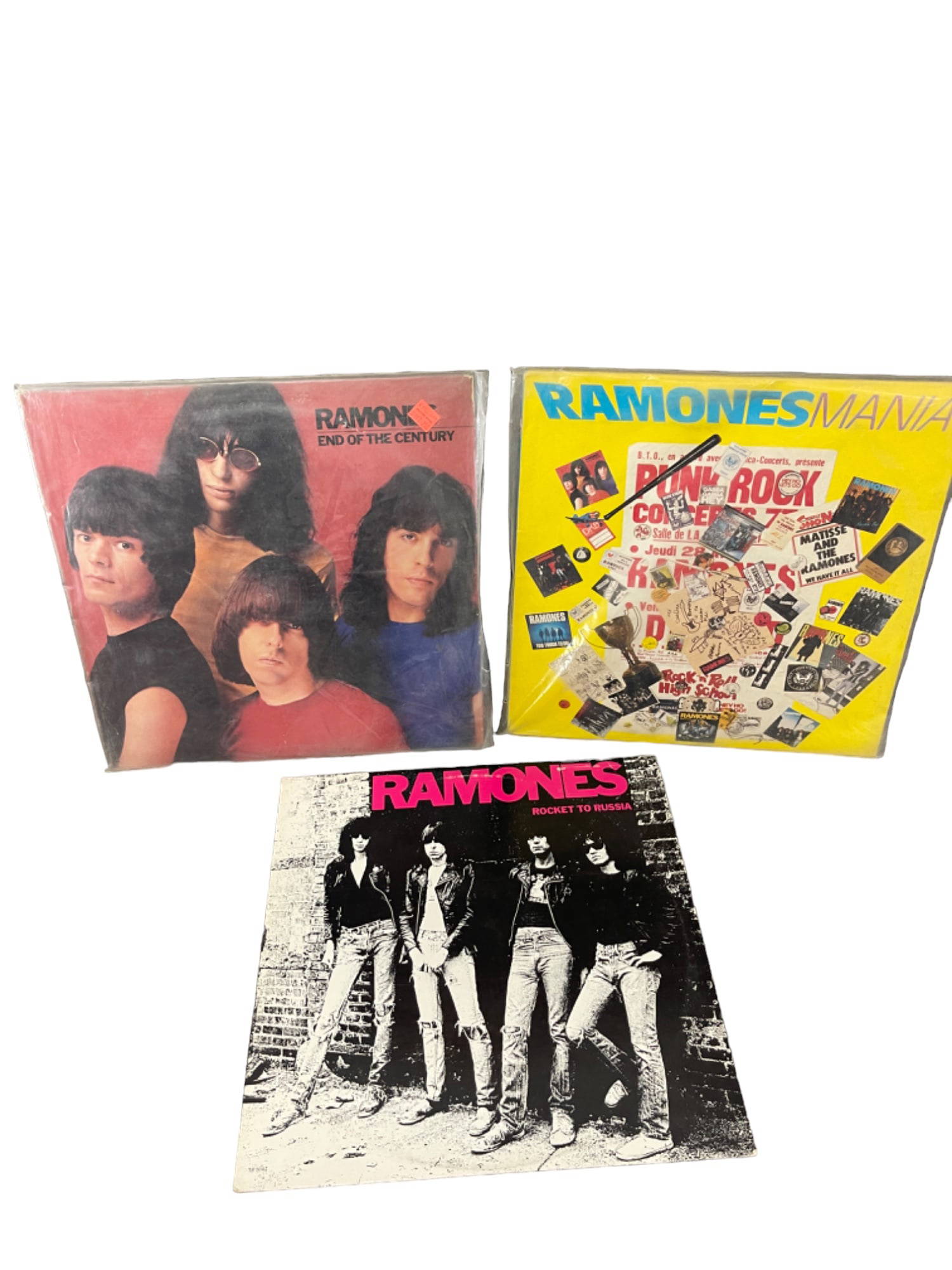 Vintage The Ramones Vinyl Record Collection Lot Auction