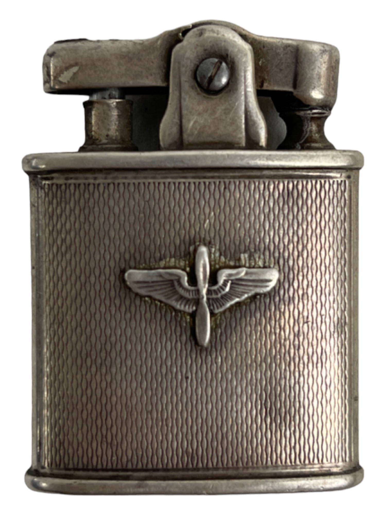 Sterling Silver Ronson Lighter Ww2 Airforce Wings Vintage Auction