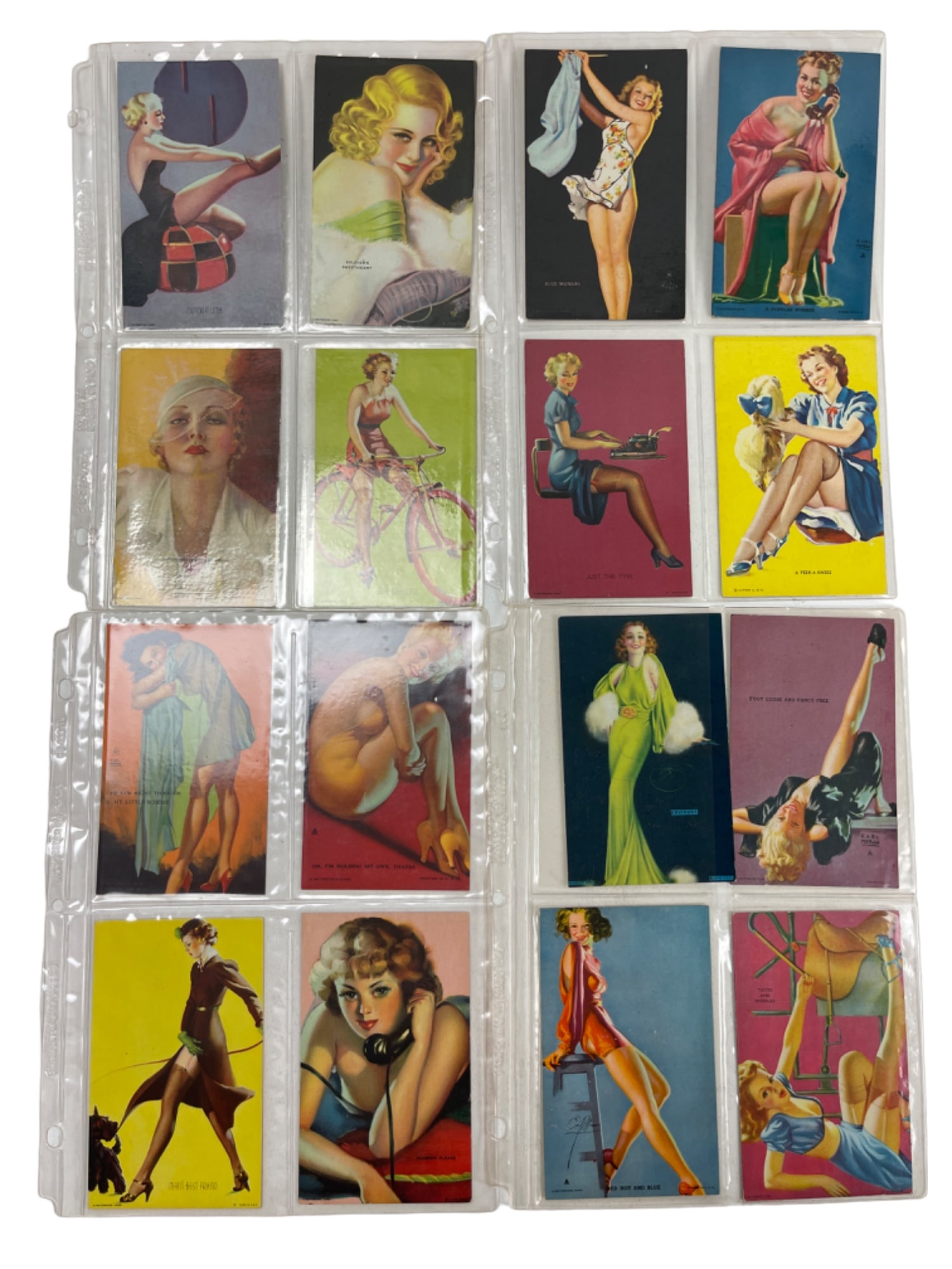 Vintage Mutoscope Pin-up Girl Card Collection Lot Auction