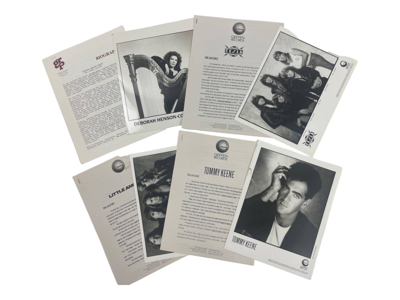 Vintage Music Musician Press Kit Photo Release Collection Lot Auction