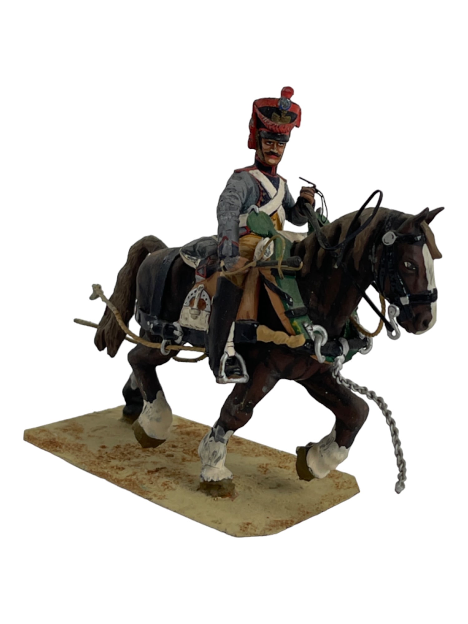 French Guard Mounted Toy Soilder Napoleonic Miniature Metal Figurine 1/ ...