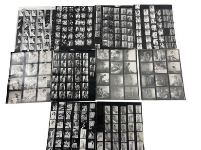 Vintage Adult Contact Sheet Erotic Nude Female Risque Auction