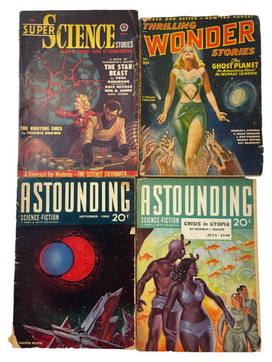 Vintage Large 1940s/50s Science Fiction Sci Fi Book Collection Lot