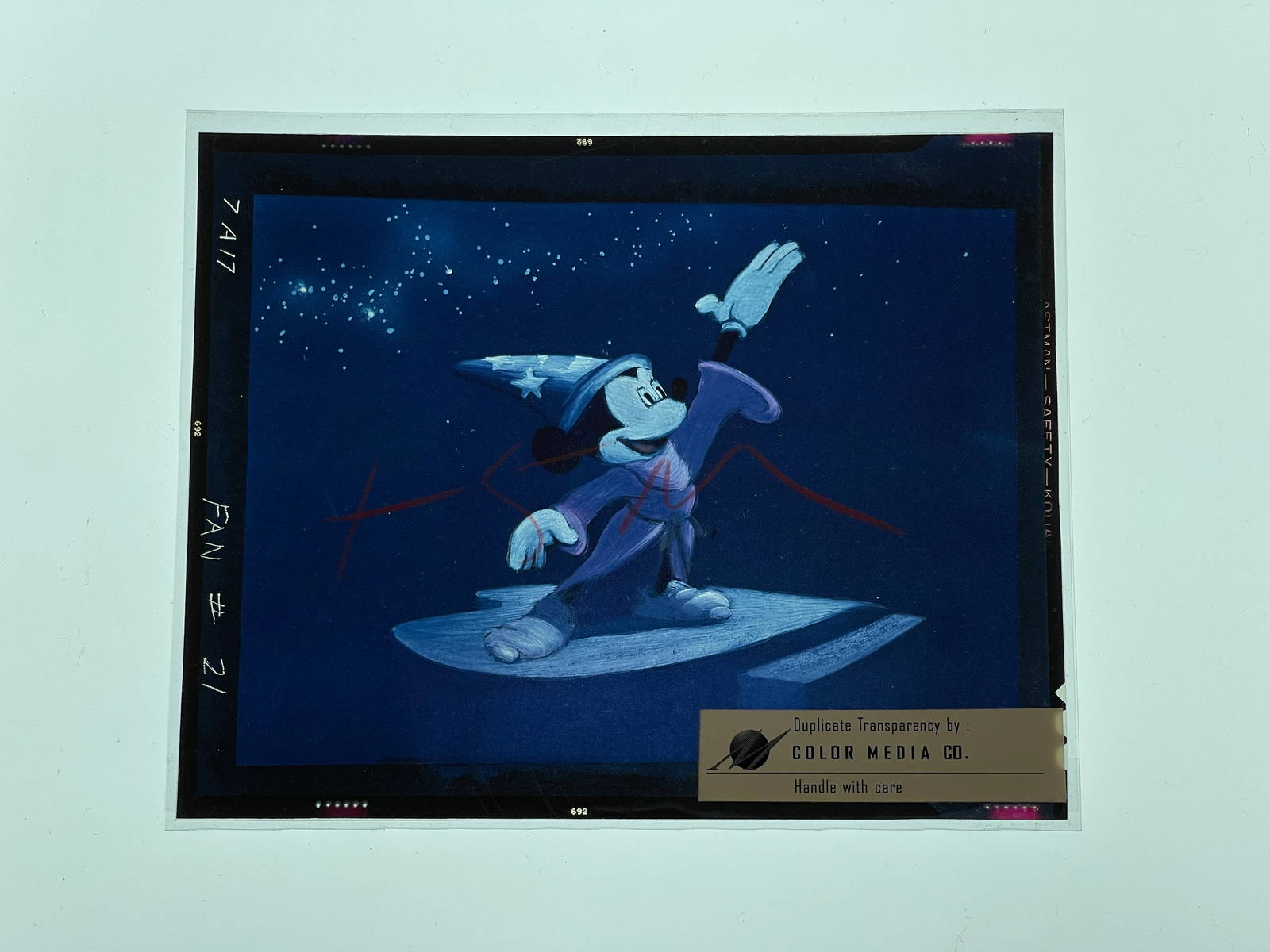 Rare Original Disney Art Proof Photo Negative Mickey Mouse Auction