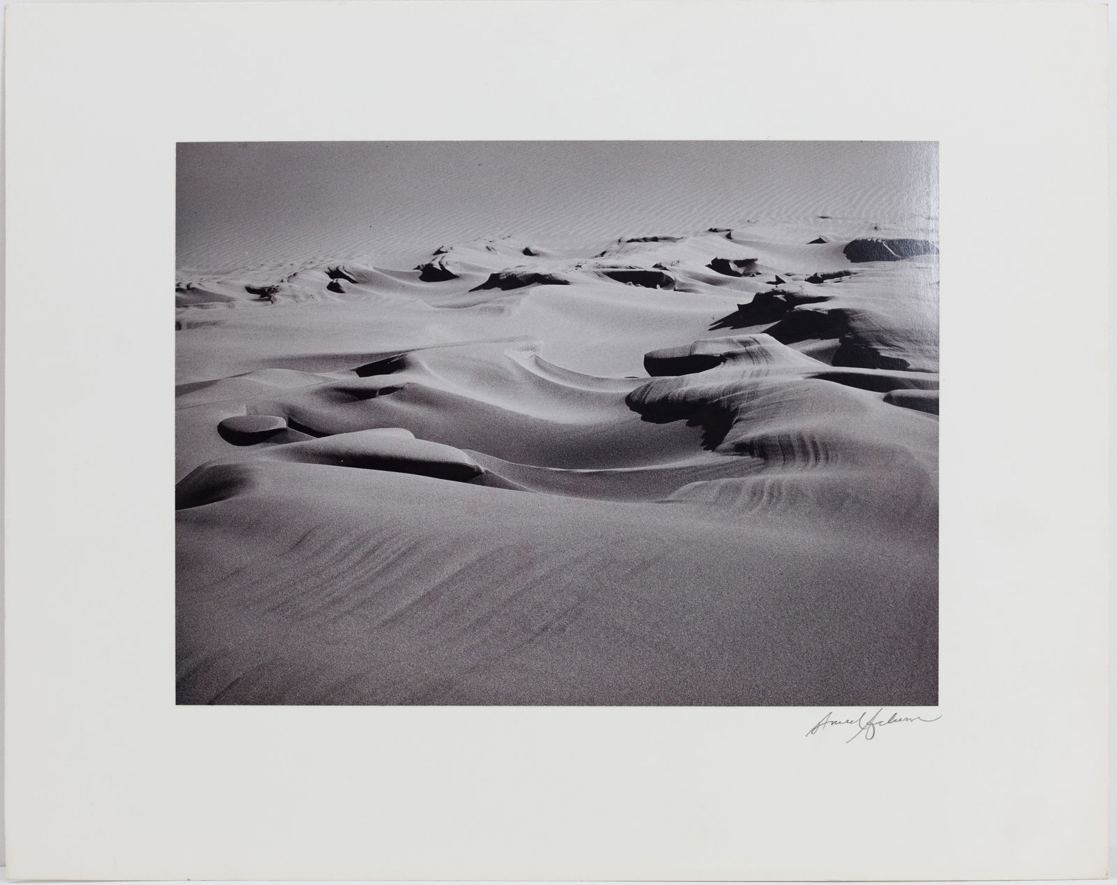Ansel Adams Original Photograph Sahara Desert Mount And Signed Auction