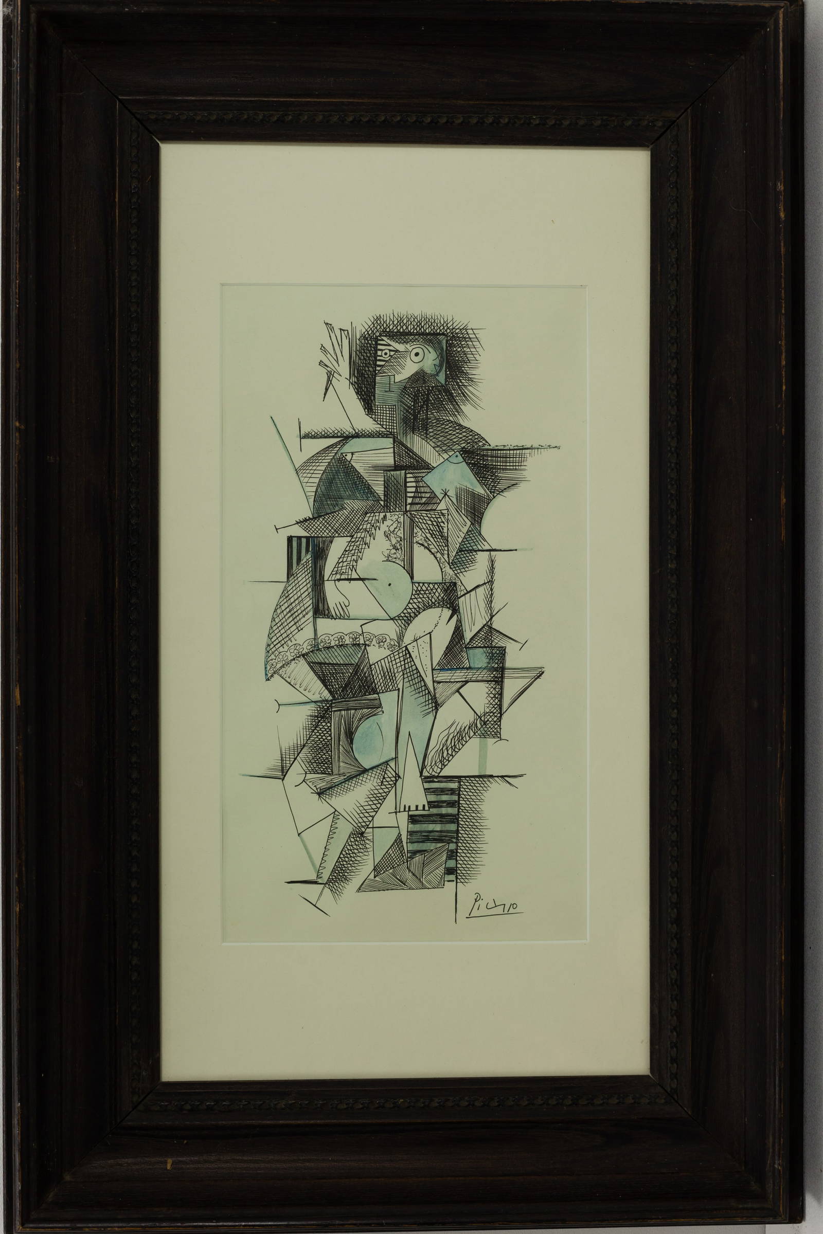 Pablo Picasso Pen Drawing Signed In Ink Bottom Left Auction