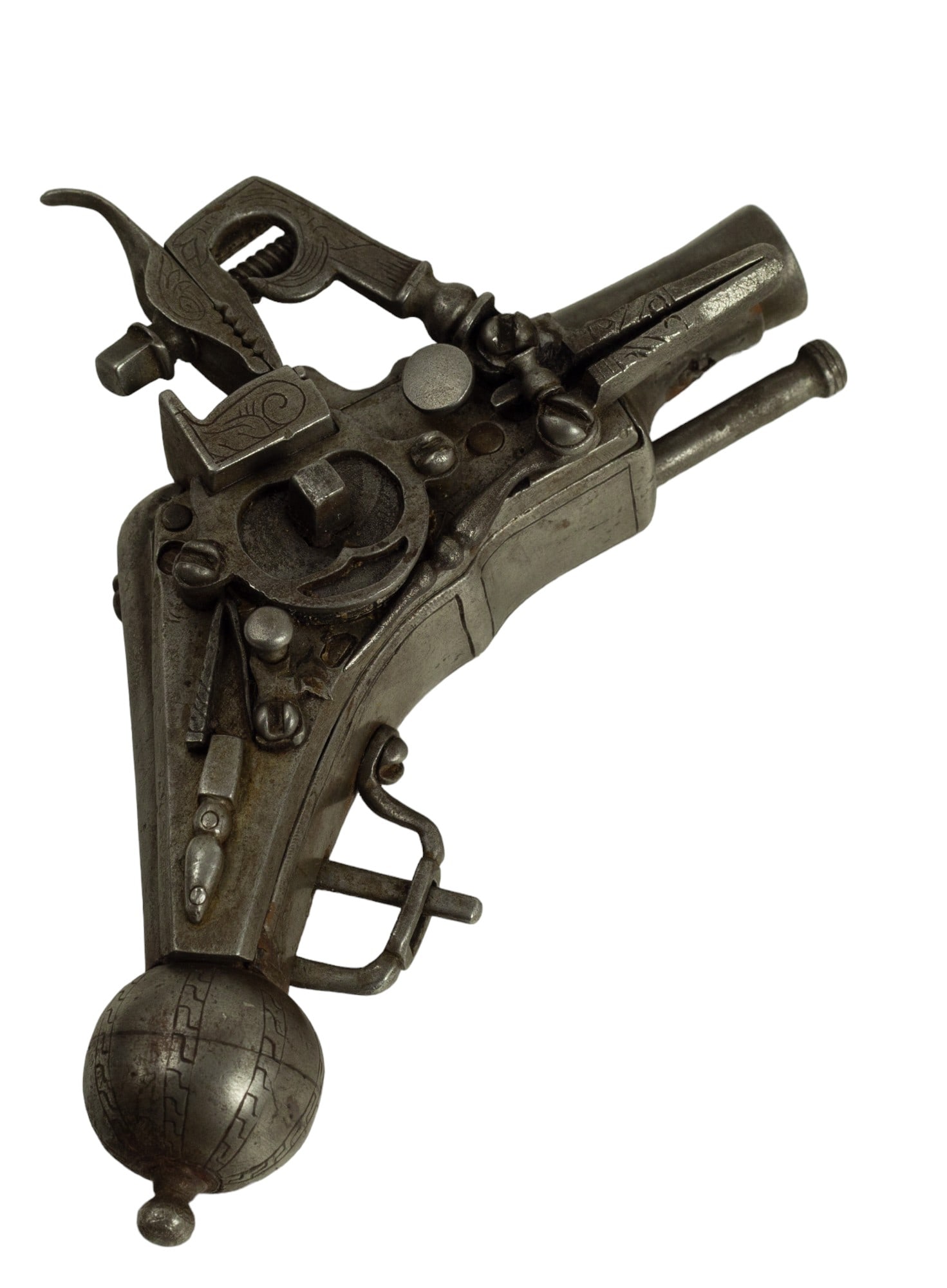 Extremely Rare 16-17th Century Wheel Lock Keywind Gamblers Pistol Auction