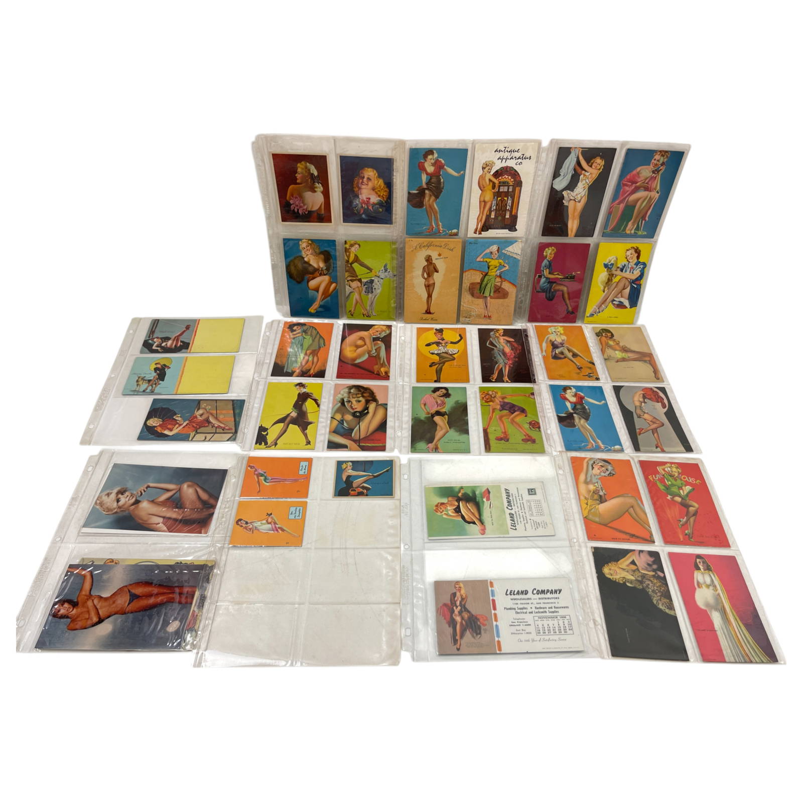 Vintage Mutoscope Pin-up Girl Card Collection Lot Auction