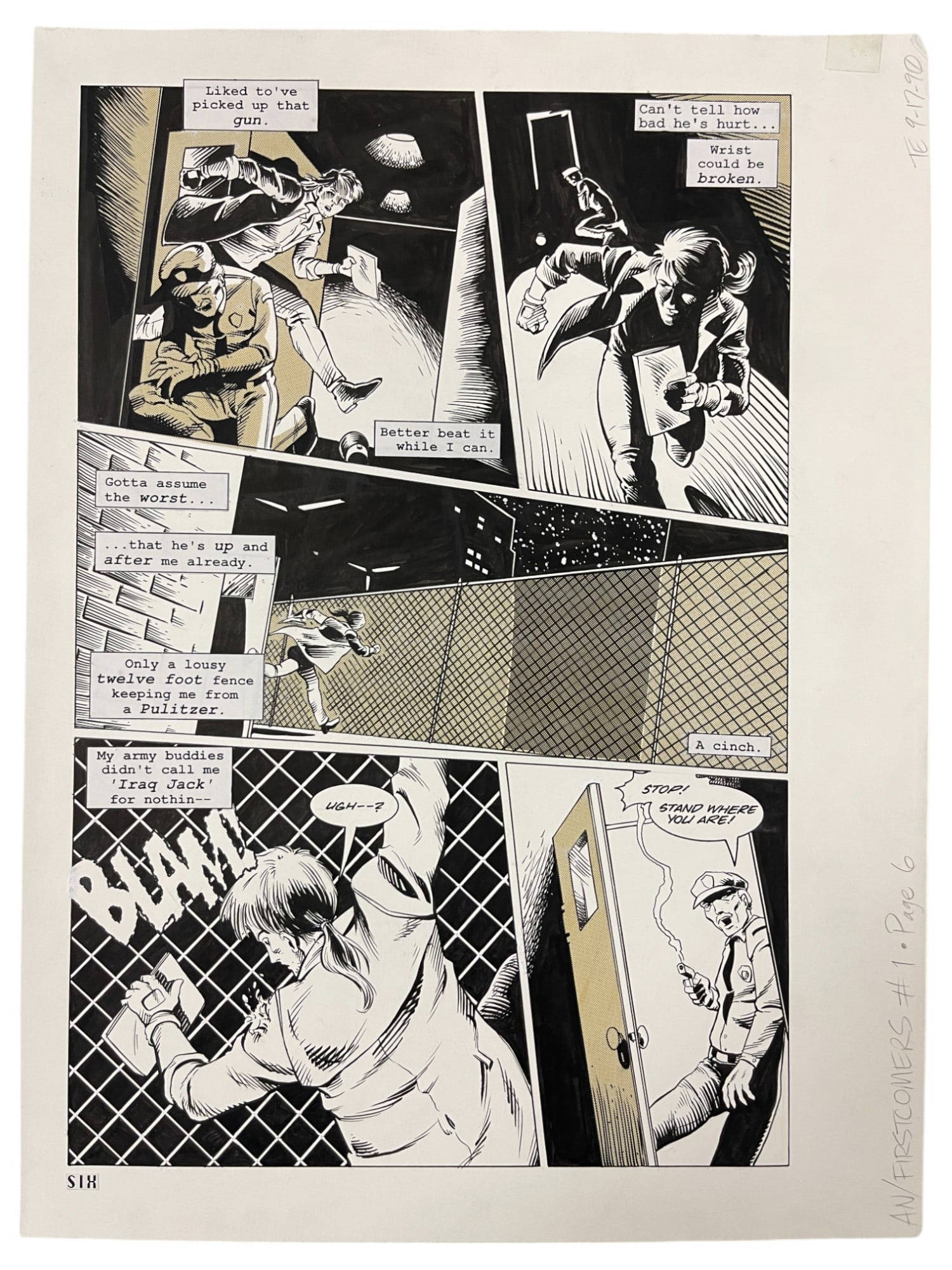 Alien Nation: The First Comers Original Storyboard Production Comic Art ...