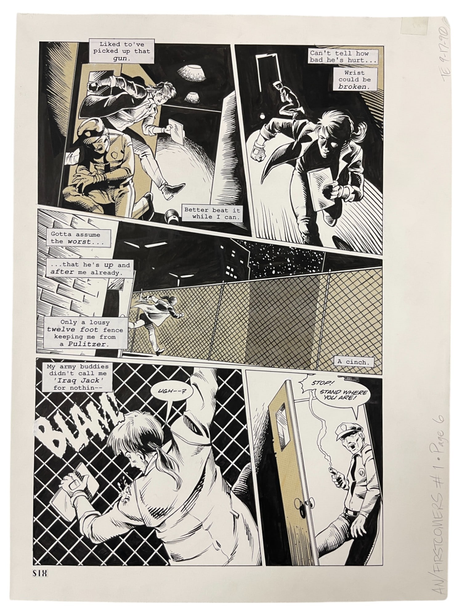 Alien Nation: The First Comers Original Storyboard Production Comic Art ...