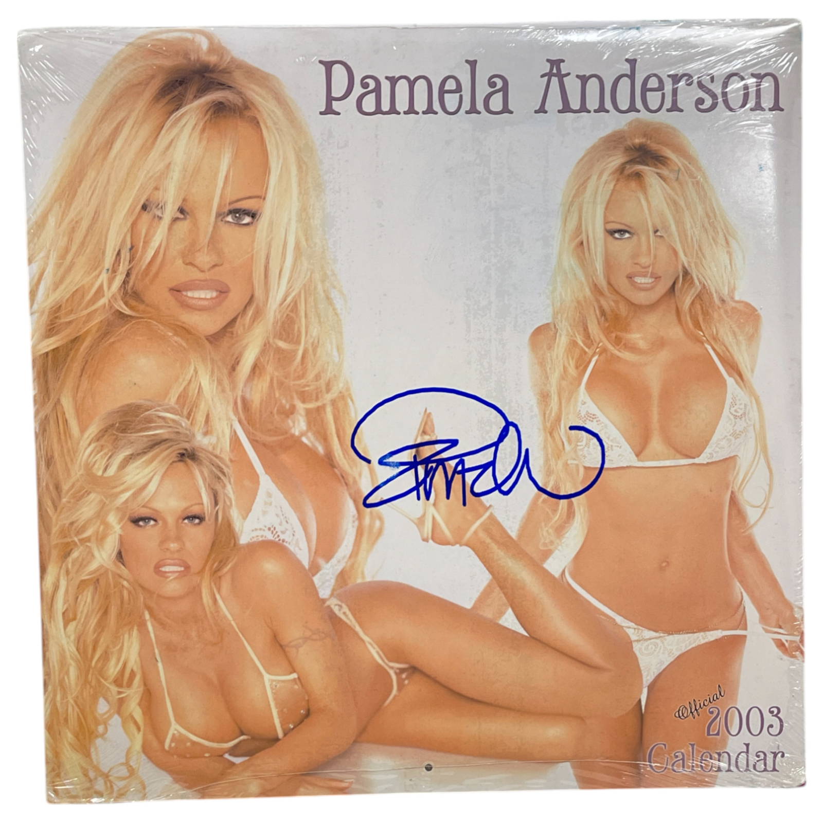 Vintage Actress Model Pamela Anderson Autograph Signed Calendar Sealed Auction