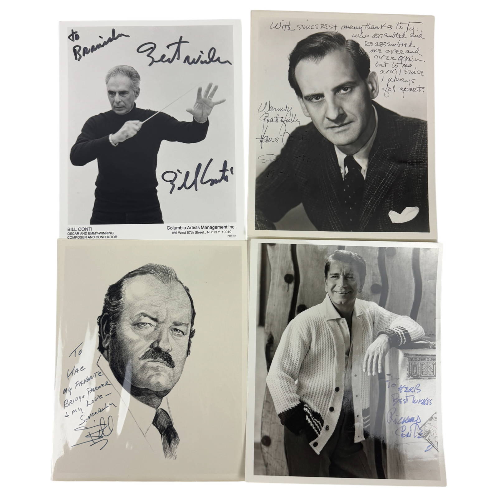 Vintage Original Signed Photo Rare Hollywood Memorabilia 8x10set Of 4 ...