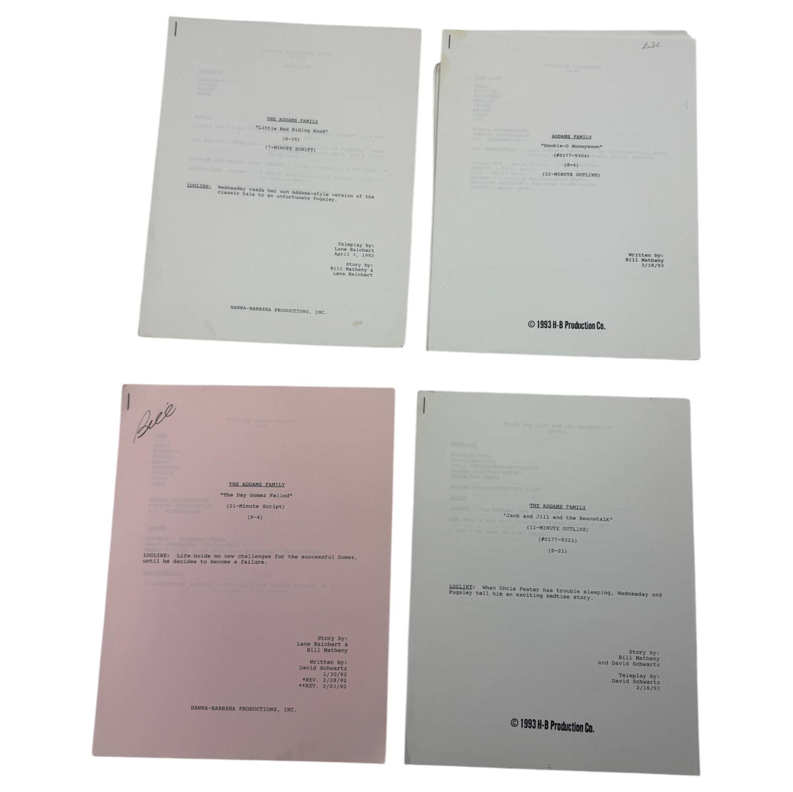 Vintage The Addams Family Tv Show Scripts Auction