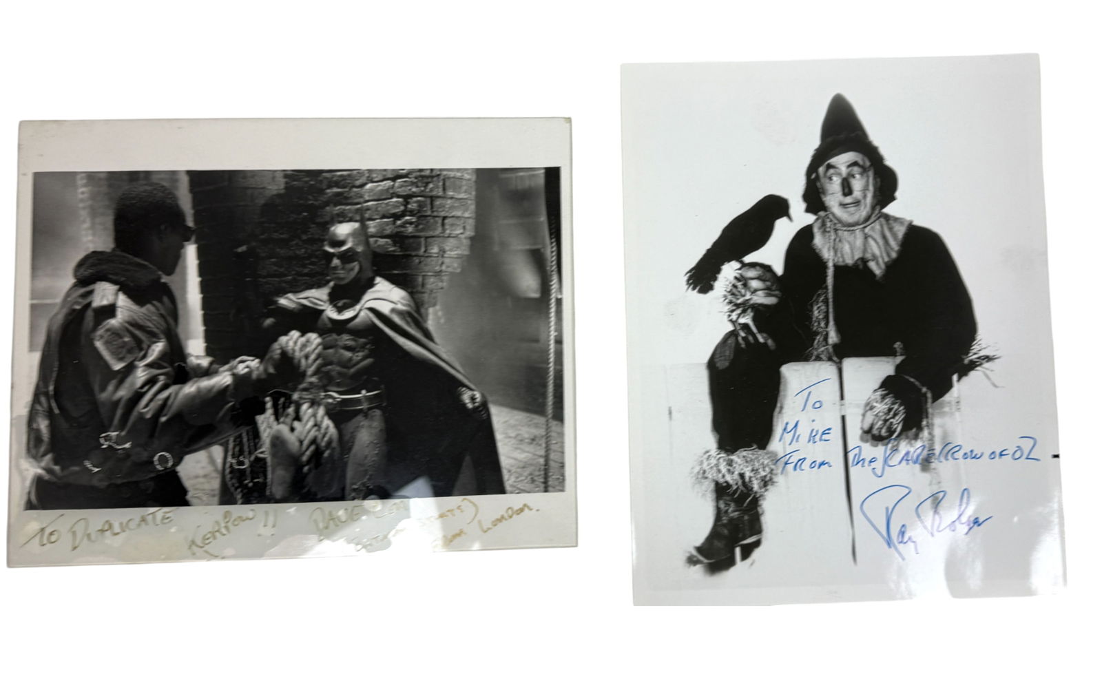 Vintage Signed Black & White Photo By Ray Bolger From Wizard Of Oz ...