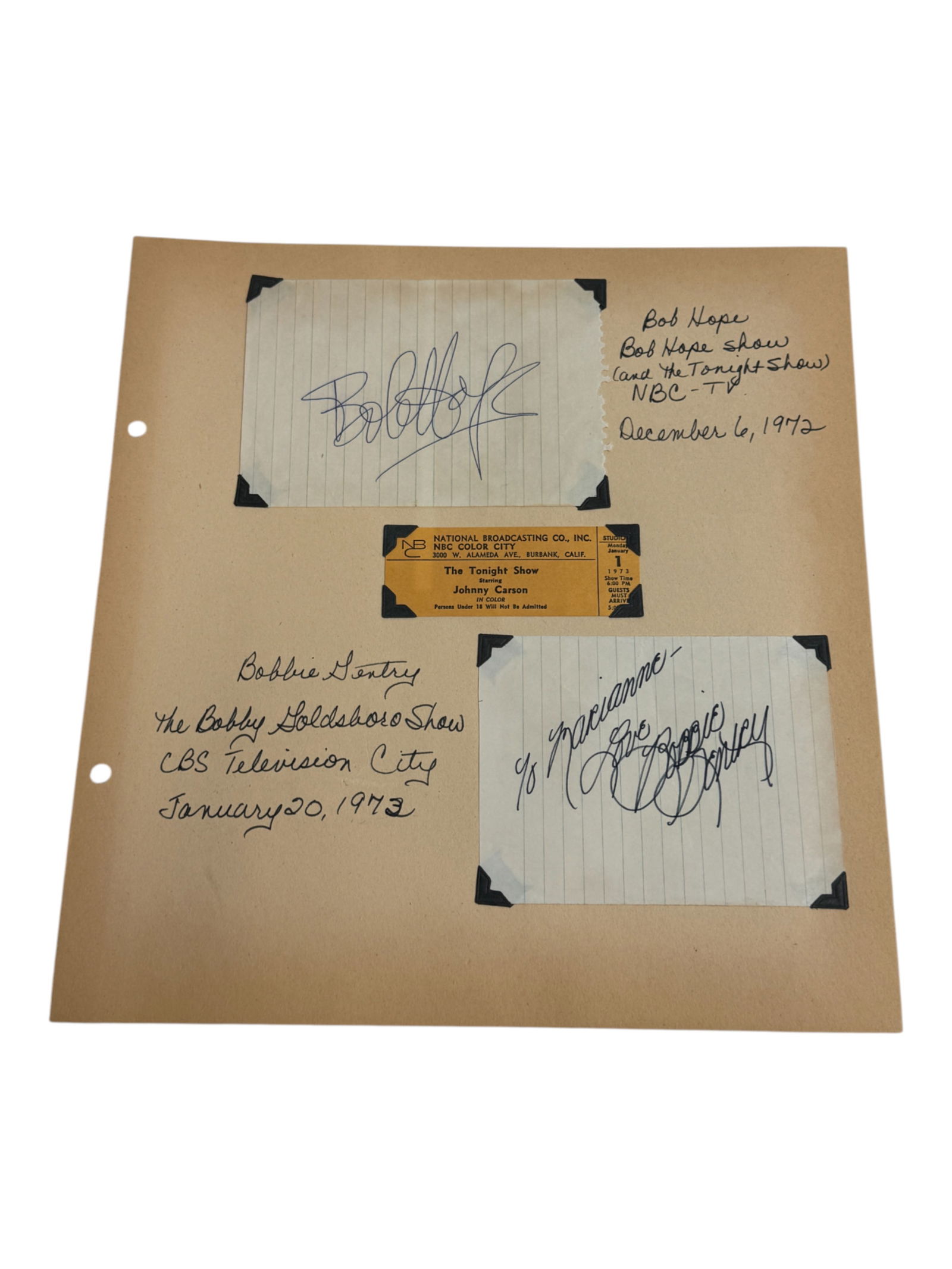 Vintage Hollywood Actor Signed Autograph Bob Hope Auction