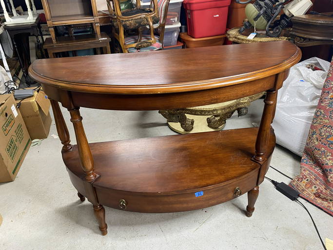 Large Hall Table With Drawer.