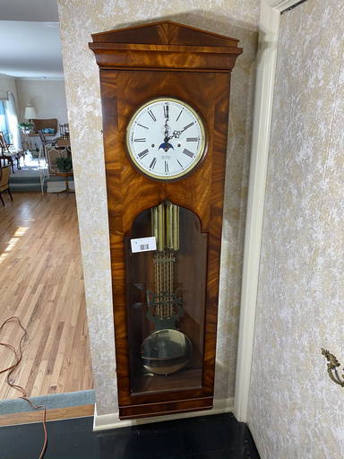Vintage Heritage Heirlooms Moonphase Clock W/chime.