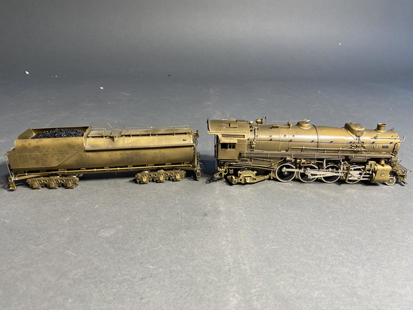 Vintage Brass Model Railroad Ho Locomotive And Tender