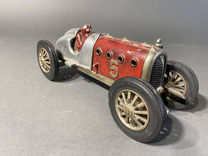 Antique Toy Hubley Metal Race Car.