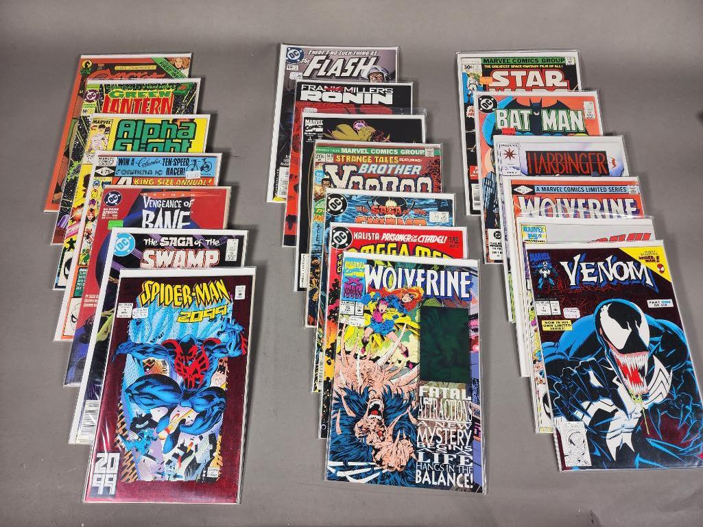 Wide Variety of Collectible Comic Books including Star Wars, Wolverine ...