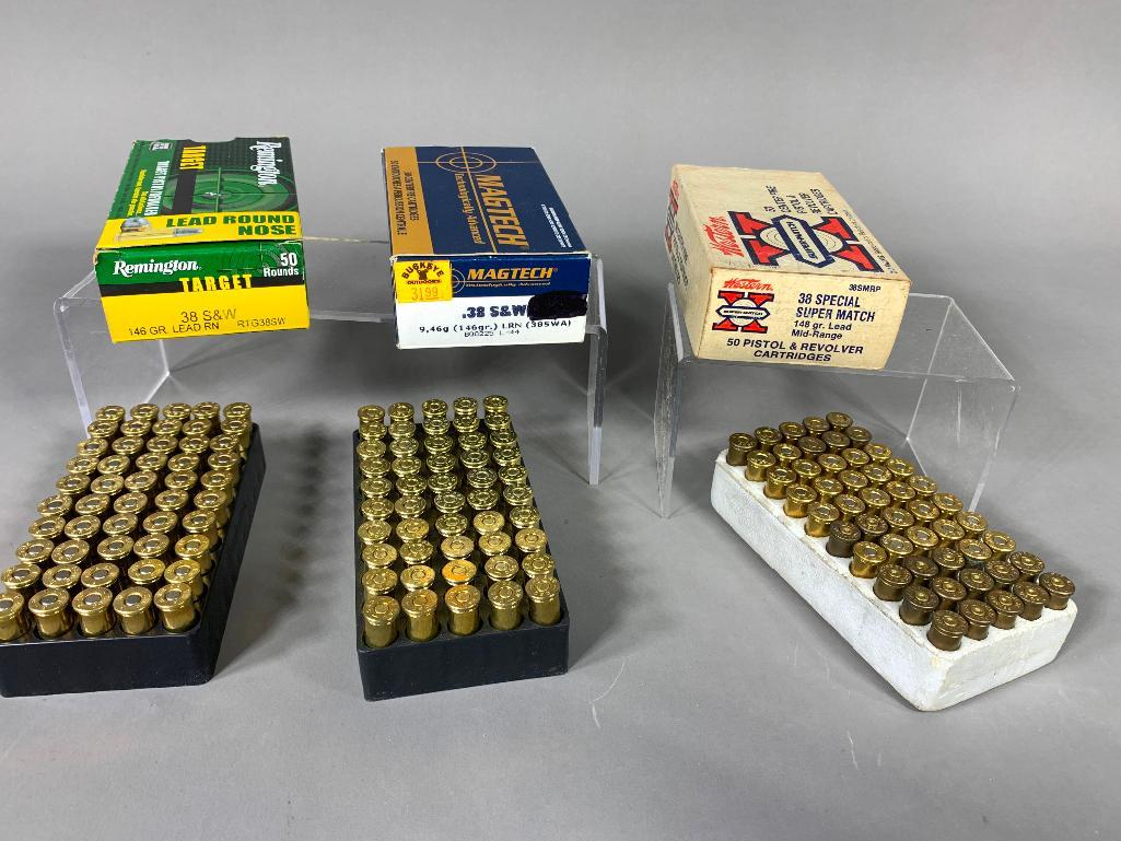 (3) Full Boxes Of 38 Special Ammunition