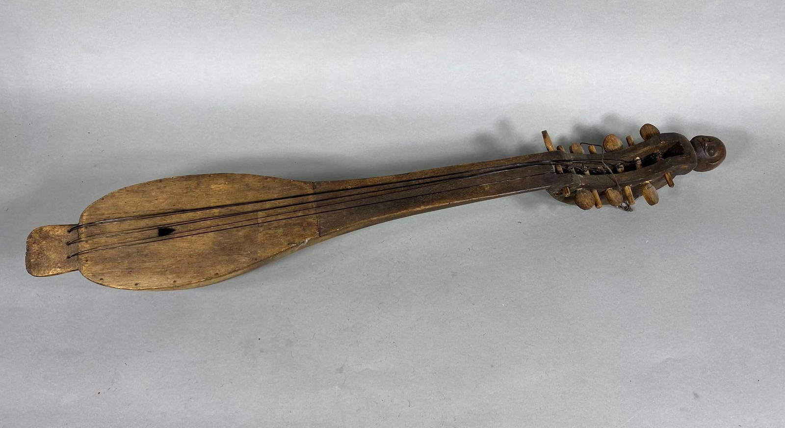 Indonesian Gambus Lute Wooden Sasak Instrument Auction