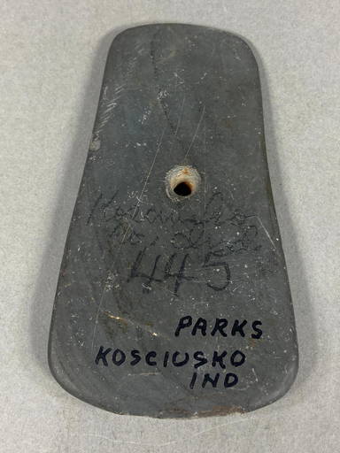 Native American Slate Gorget, Kosciusko County, Indiana