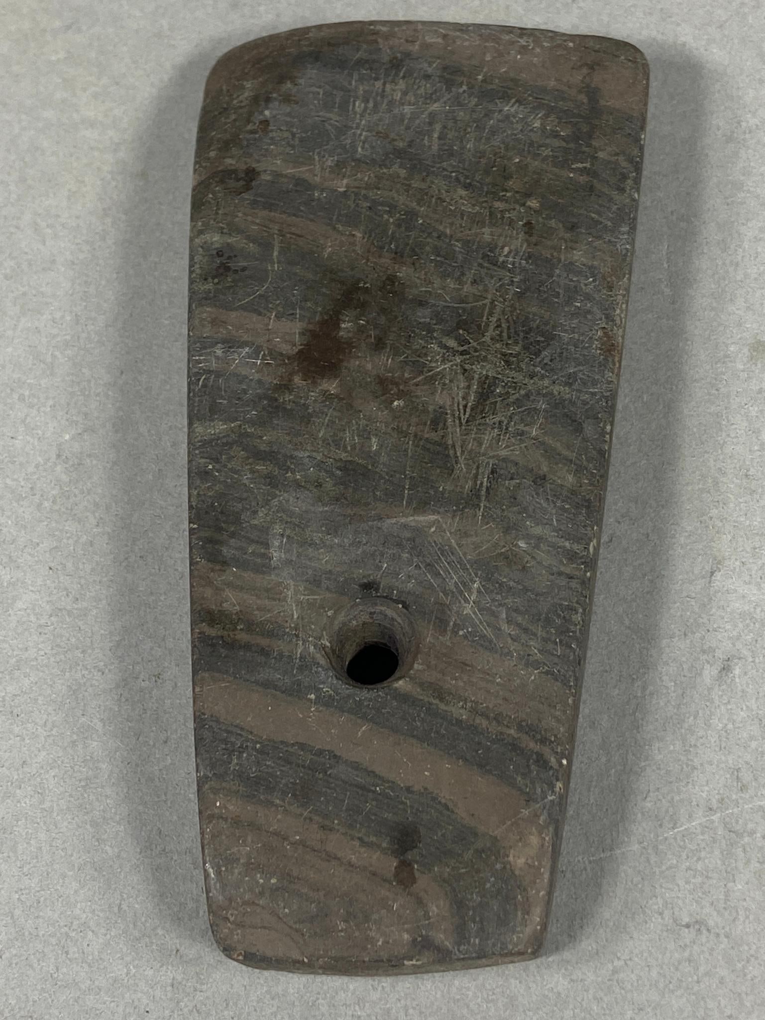 Native American Slate Pendant Van Buren County, Michigan Auction