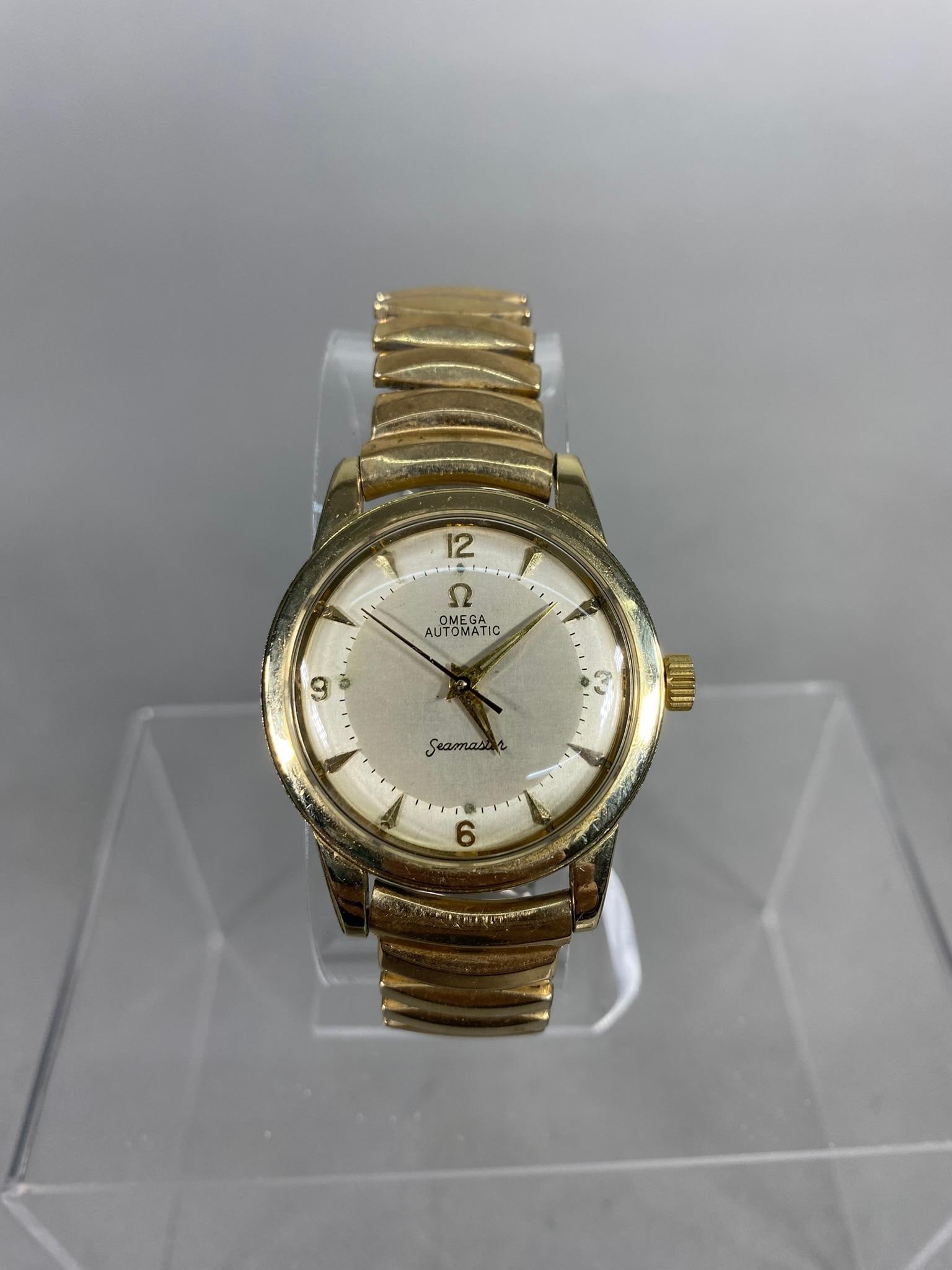 Vintage Men's Watch Omega Automatic Gold Filled Runs 500 Movement. Auction