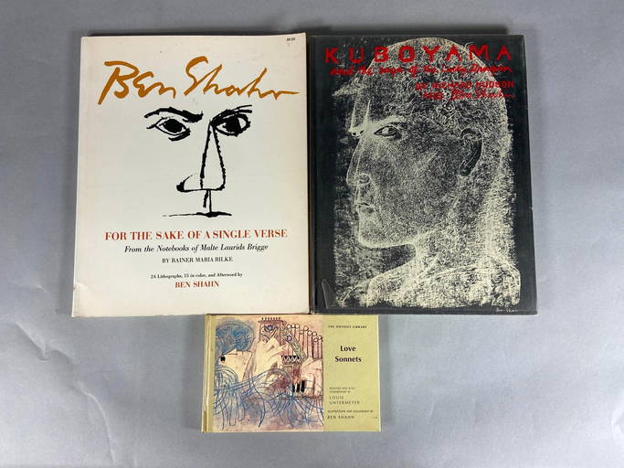 Group Of Three Ben Shahn Books