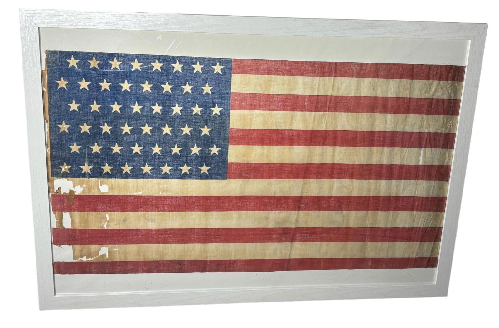 Early Wwi Era U.s 48 Star Staggered Pattern Flag. Auction
