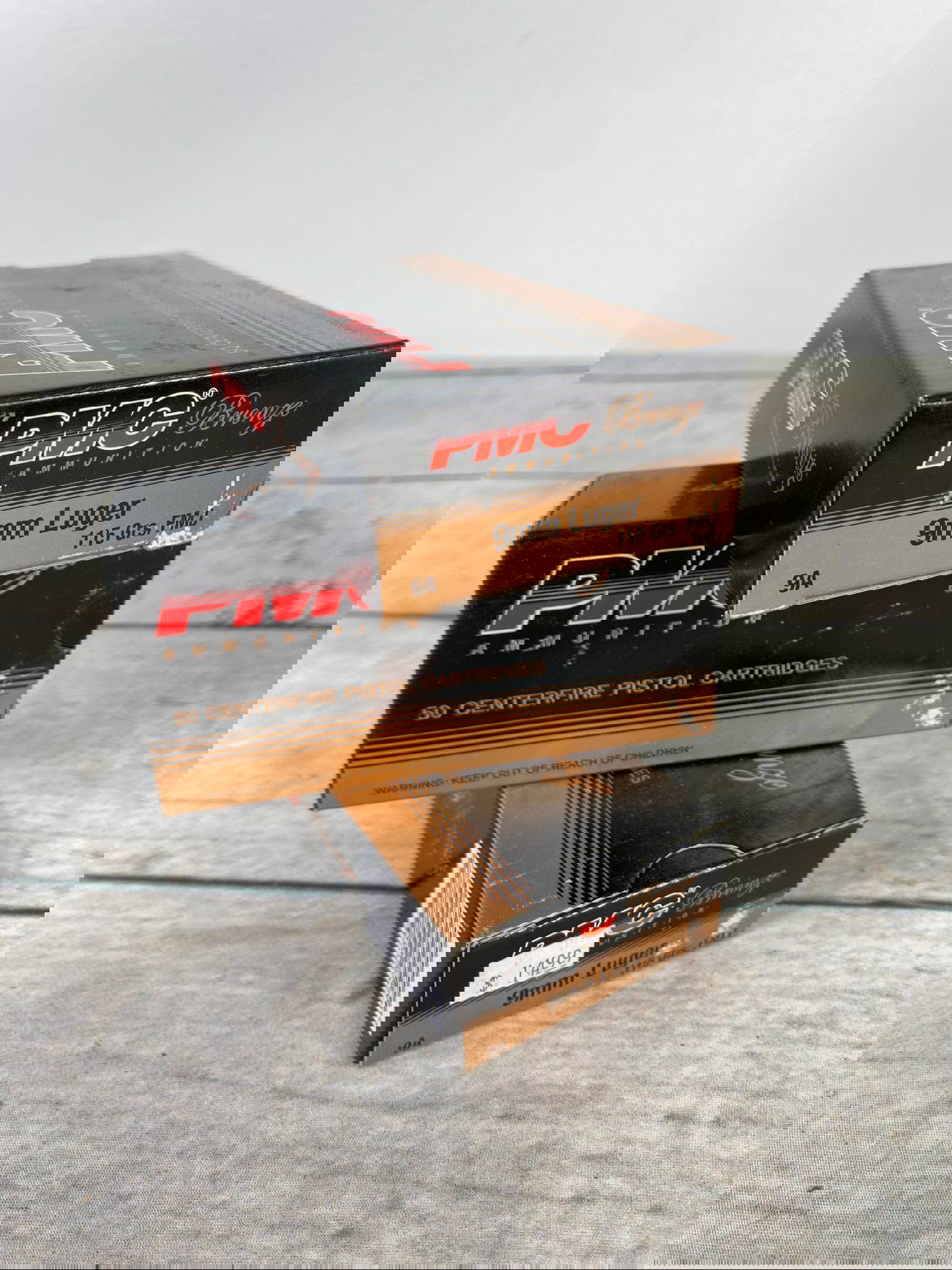 3 Boxes Of 9mm Luger Pistol Ammunition 150 Rounds Auction